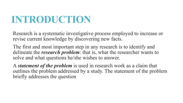 Research problem or question | PPTX