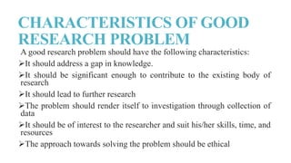 Research problem or question | PPTX