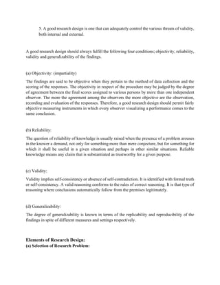 Research problem & research design | PDF