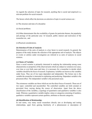 Research problem & research design | PDF