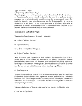 Research problem & research design | PDF