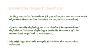 Research Problems and how to arrive at them.pptx