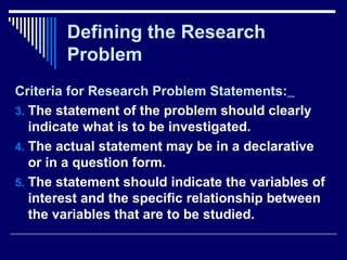 Research problem statement | PPT