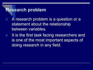 Research problem statement | PPT