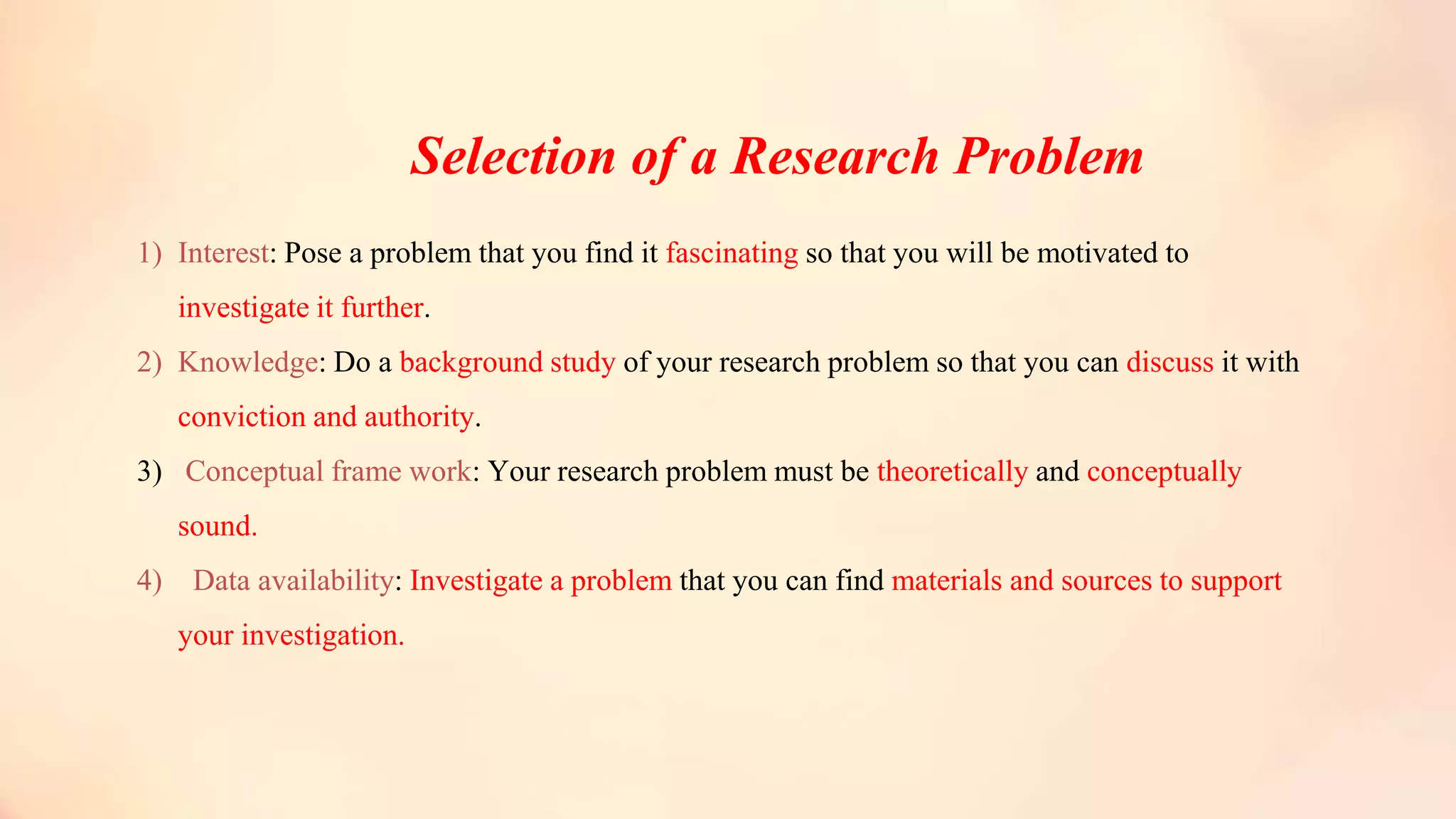 Research problem statement | PPTX