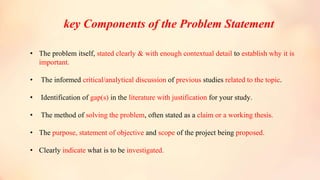 Research problem statement | PPTX