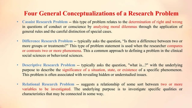 Research problem statement | PPTX | Educational Assessment | Education