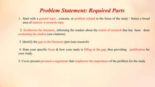 Research problem statement | PPTX