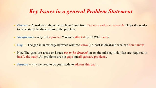 Research problem statement | PPTX | Educational Assessment | Education