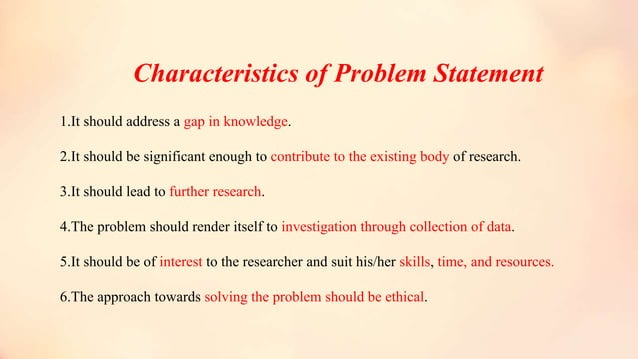 Research problem statement | PPTX | Educational Assessment | Education