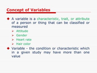 RESEARCH PROBLEM & TYPES OF VARIABLES.pptx