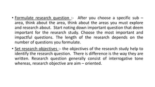 RESEARCH PROBLEM unit 3 part 1.pptx | Education
