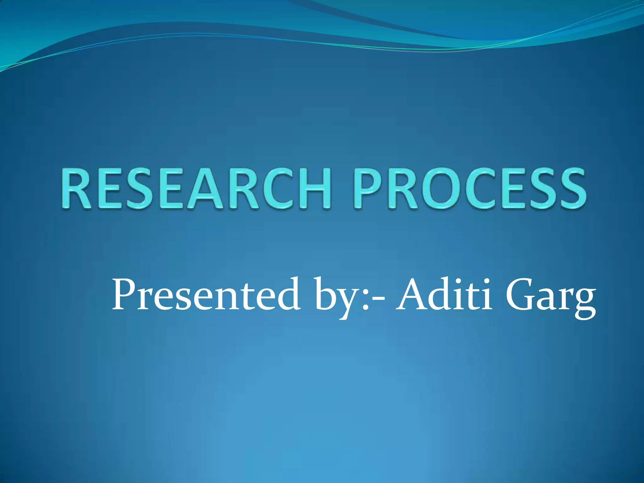 Research process | PPTX | Science