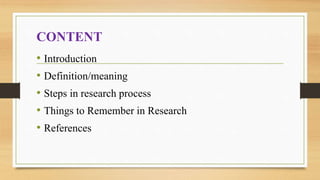 Research Process | PPT