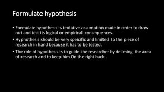 Research process .... | PPTX | Science