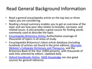 Research process: an introduction | PPT