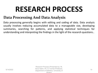 RESEARCH PROCESS.ppt | Postgraduate Education | College Education