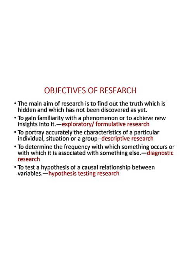 research process types of research and role | PDF