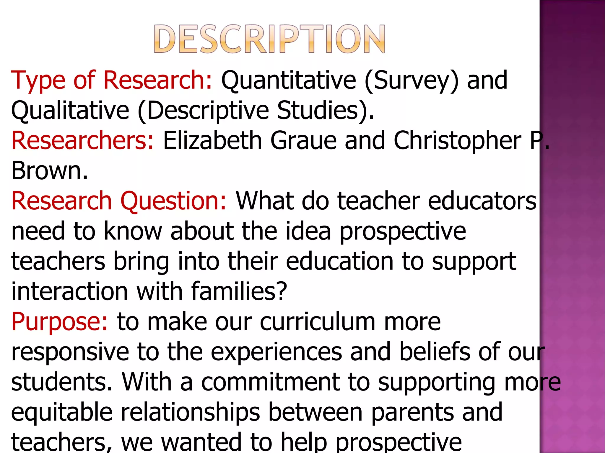 Research project ppt | PPT