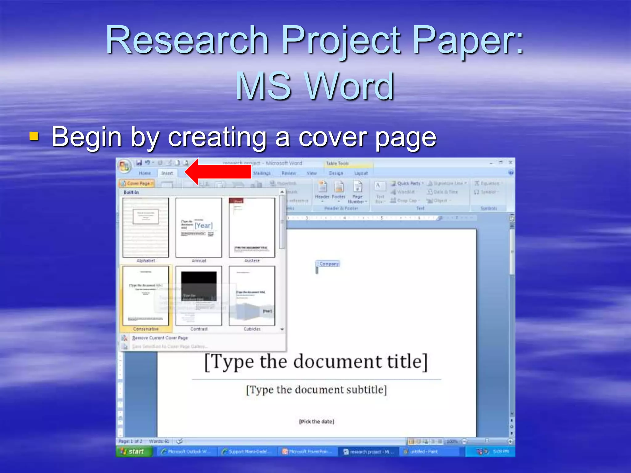 Research Project | PPT