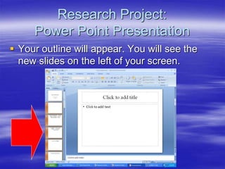 Research Project | PPT