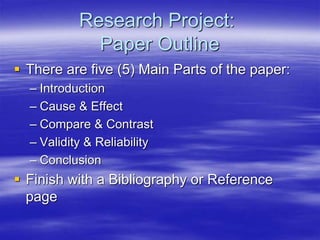 Research Project | PPT