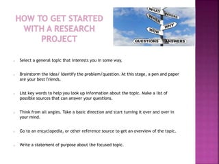 Research Project | PPTX