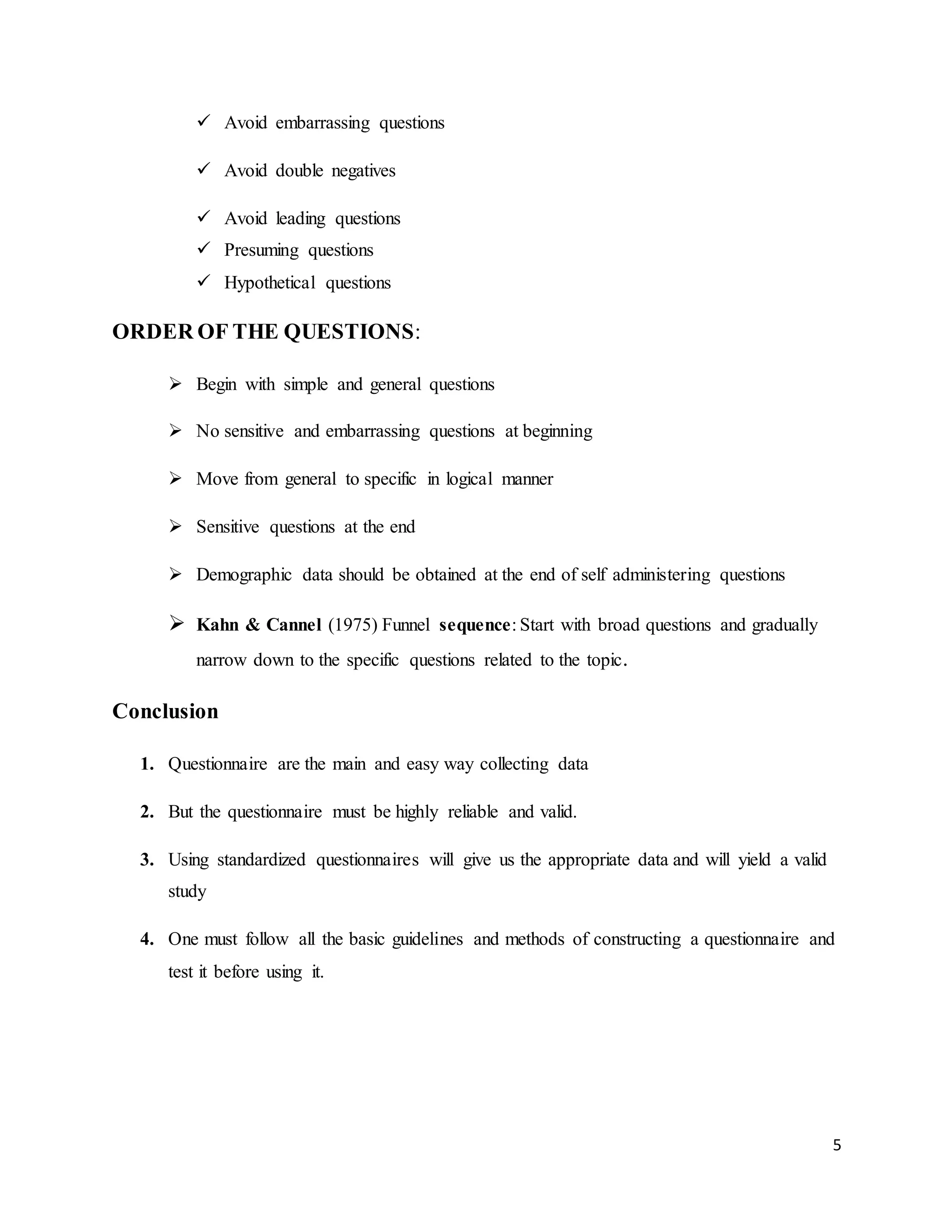 Questionnaire, interview, observation and rating scale | DOCX