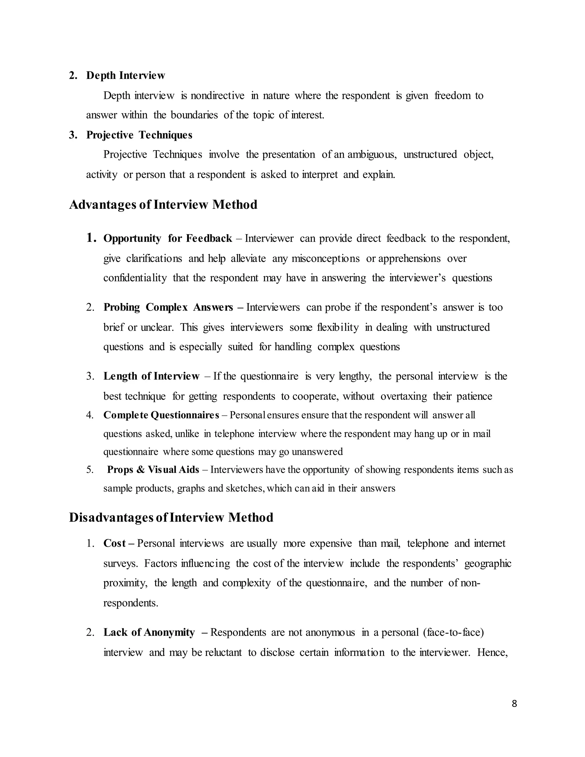 Questionnaire, interview, observation and rating scale | DOCX