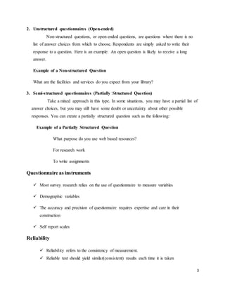 Questionnaire, interview, observation and rating scale | DOCX