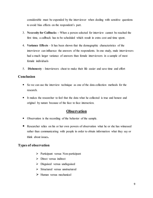 Questionnaire, interview, observation and rating scale | DOCX