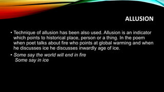 Fire and Ice by Robert Frost | PPTX