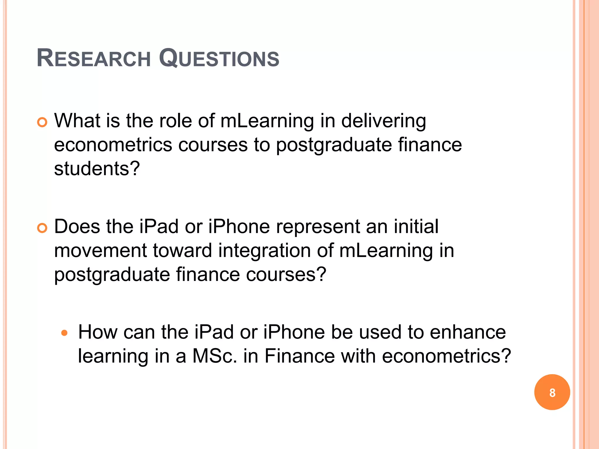 Research project presentation | PPT