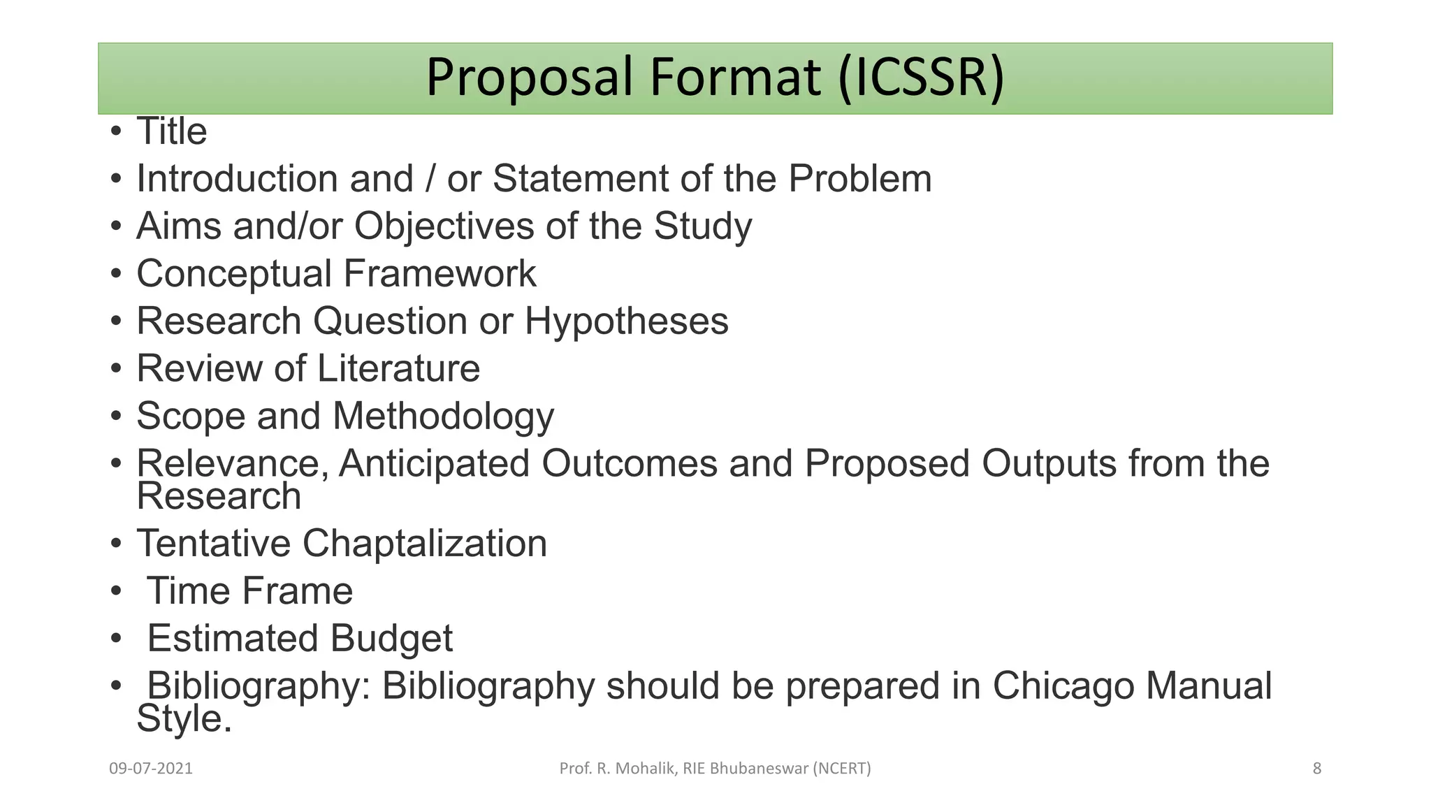 Research Project Development and Funding Agencies | PPTX
