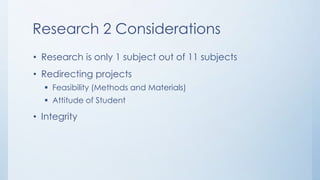 Research project (edited) =) | PPT