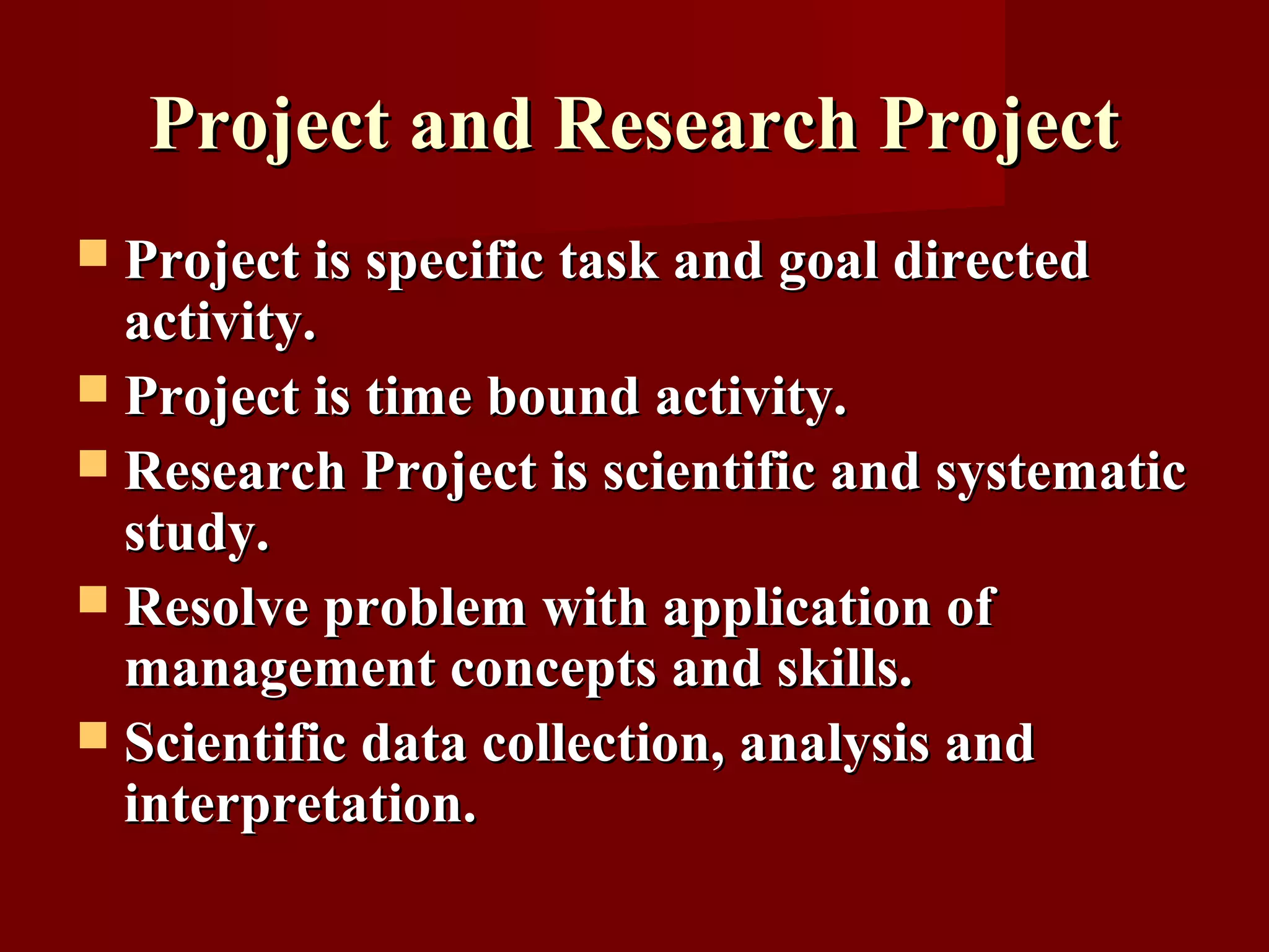 Research project for m. com. students by Dr. Shitole | PPT