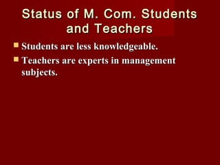 Research project for m. com. students by Dr. Shitole | PPT
