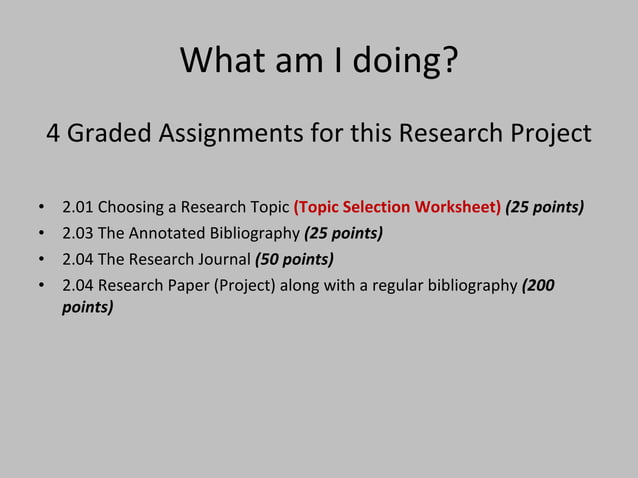 Research project overview | PPT