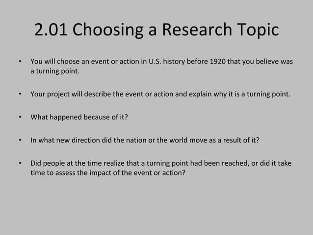 Research project Overview | PPT