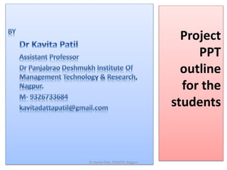 Research project ppt for students | PPTX | Business and Finance