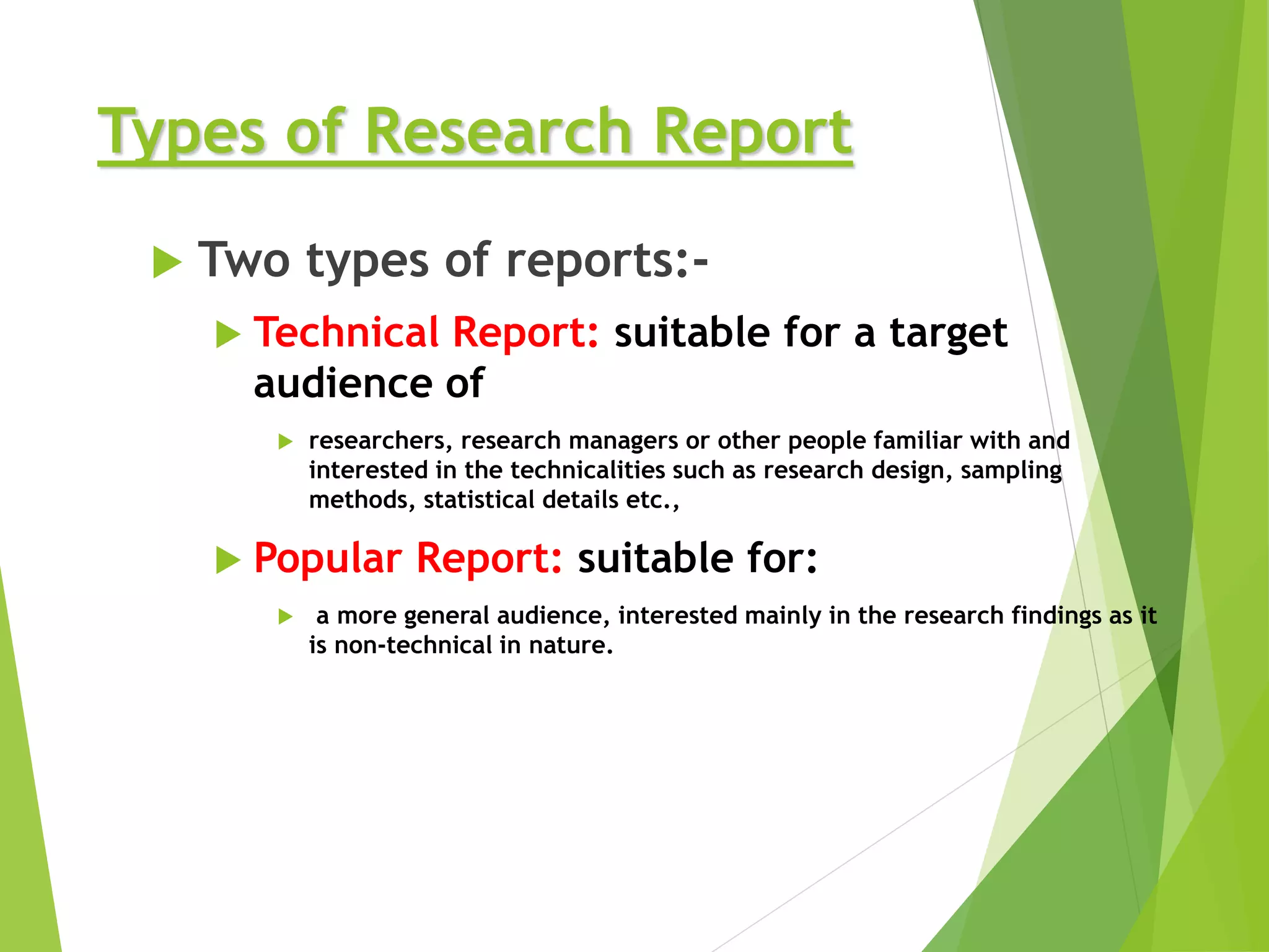 Research project report | PPTX