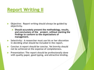 Research project report | PPTX