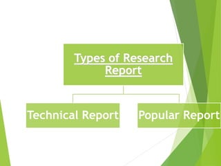 Research project report | PPTX