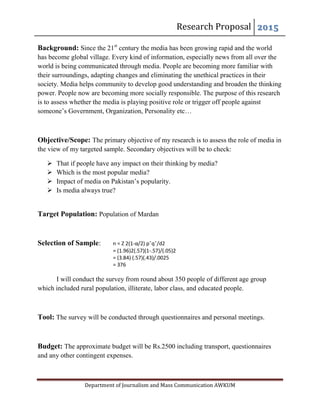 Research proposal | PDF