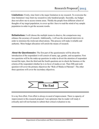Research proposal | PDF