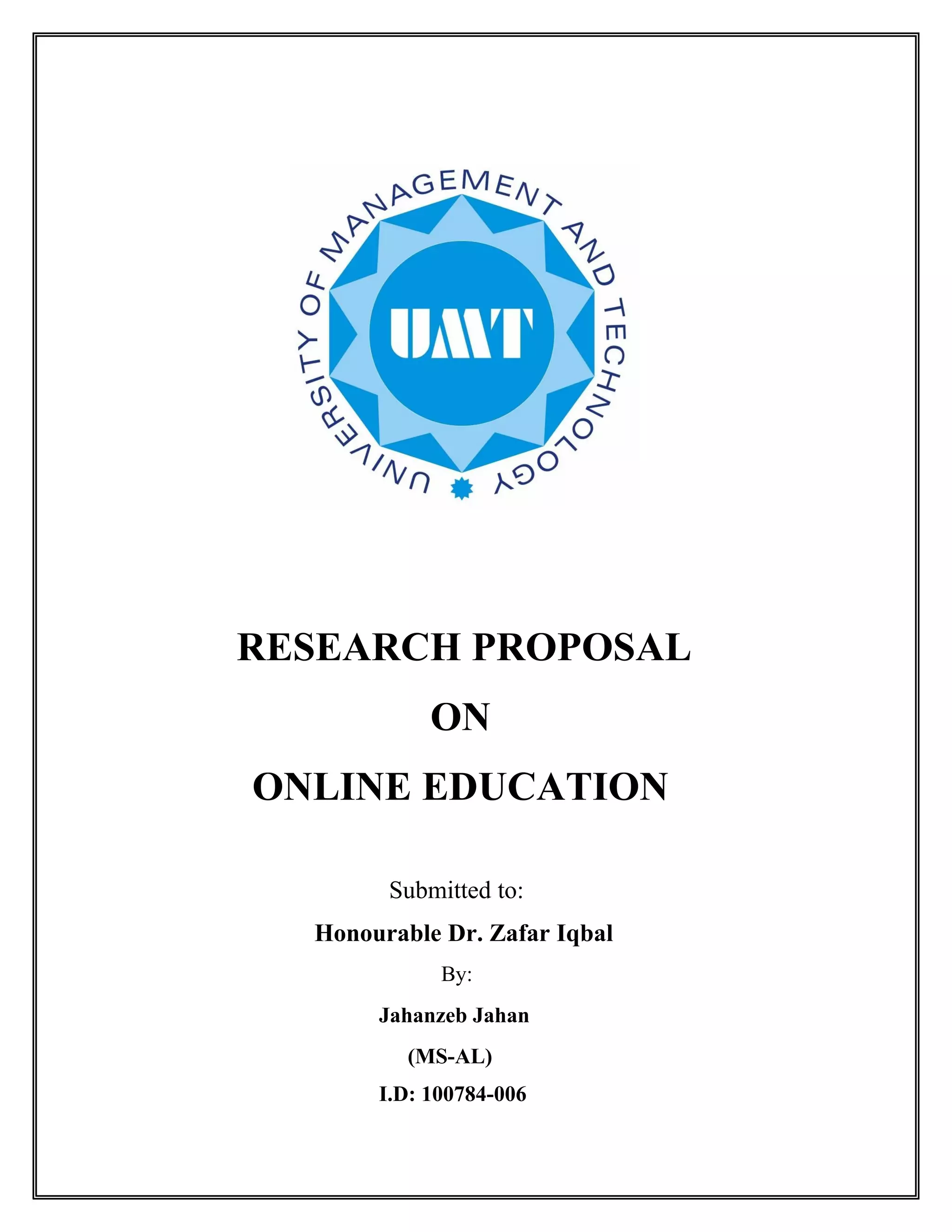 Research proposal | DOC