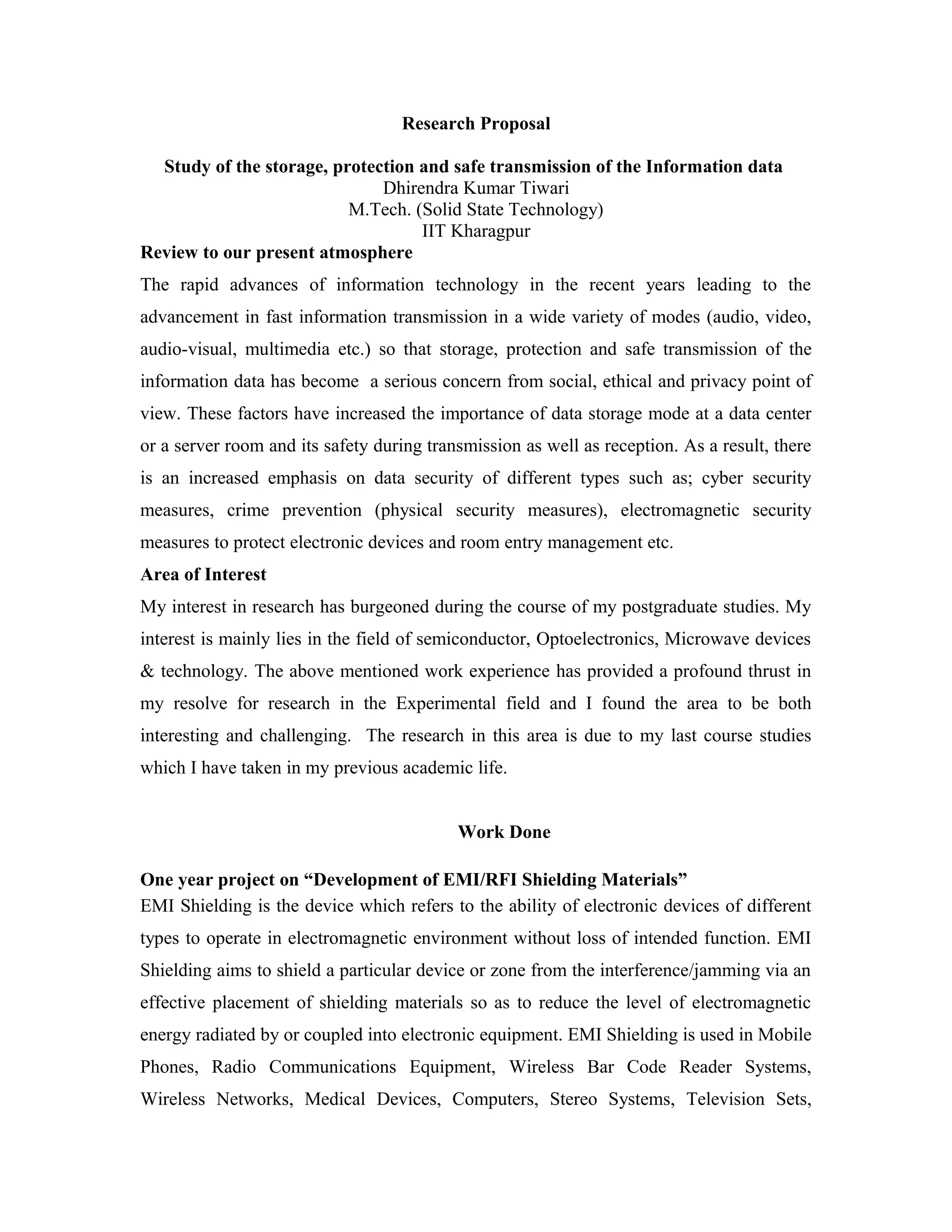 Research proposal | DOC