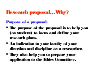 Research proposal | PPT