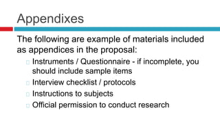 Research proposal | PPTX