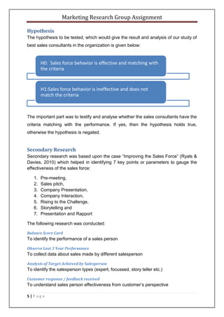 Research Proposal for Sales | PDF